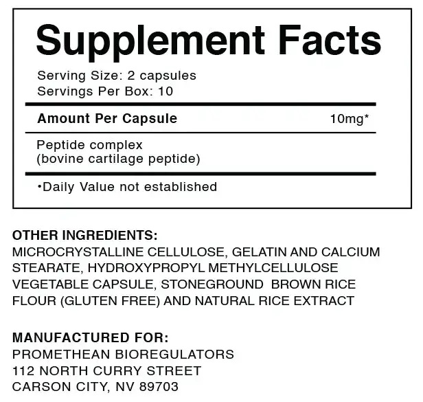 Cartilage Bioregulator | Promethean Bioregulators