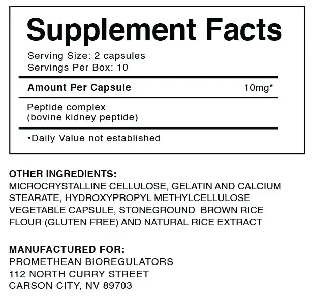 Kidney Bioregulator | Promethean Bioregulators
